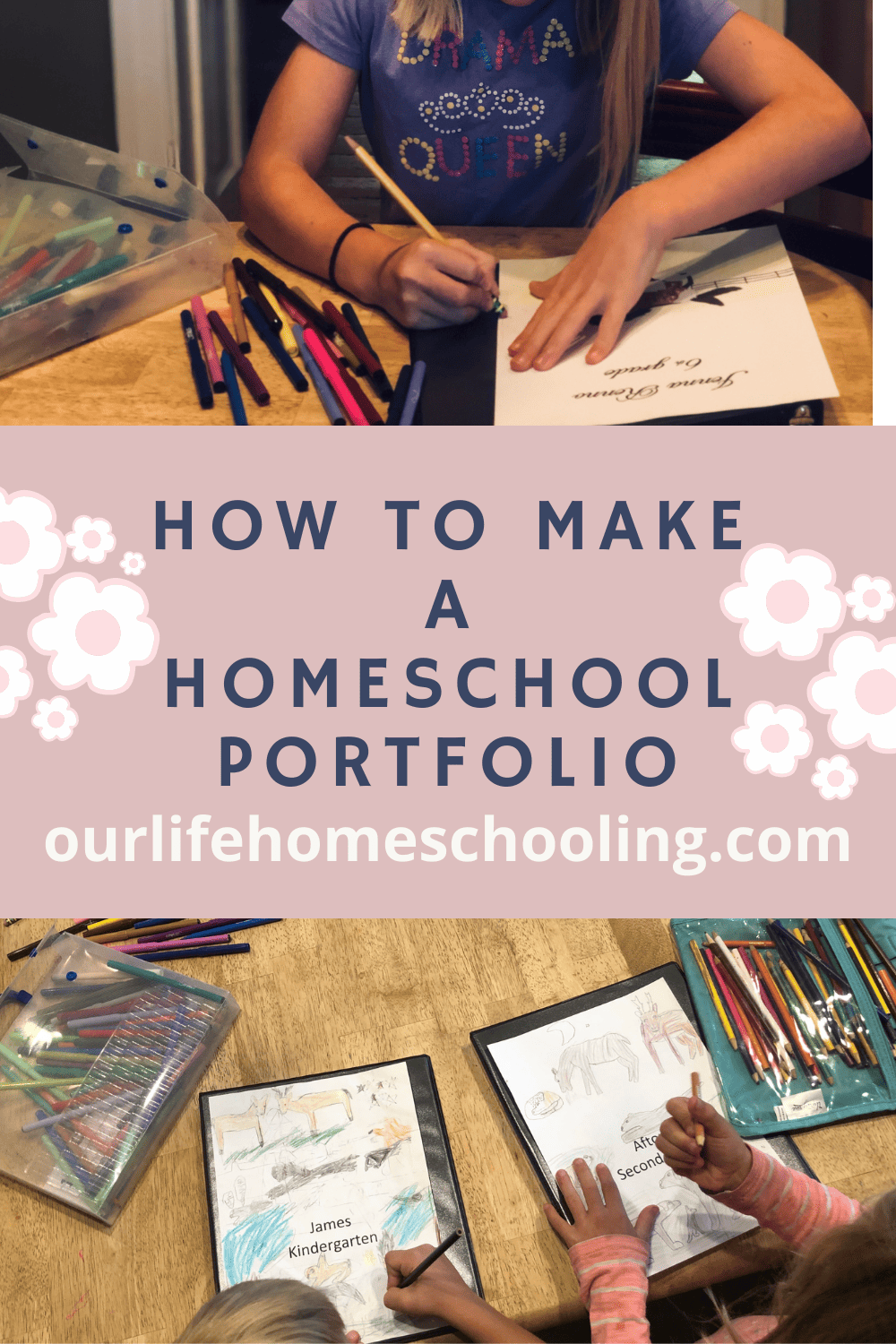 How to Make a Simple Homeschool Portfolio - Our Life Homeschooling
