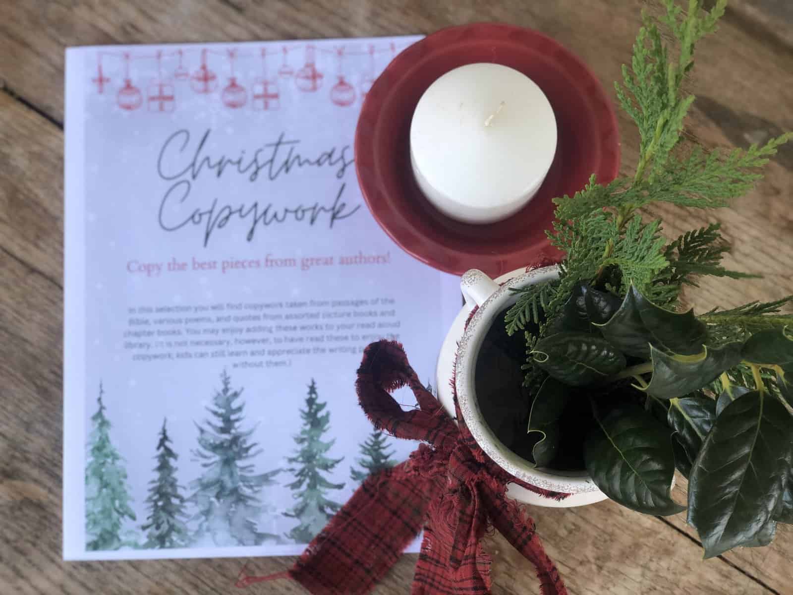 Christmas Homeschool Copywork Pages (Free Printable) - Our Life ...