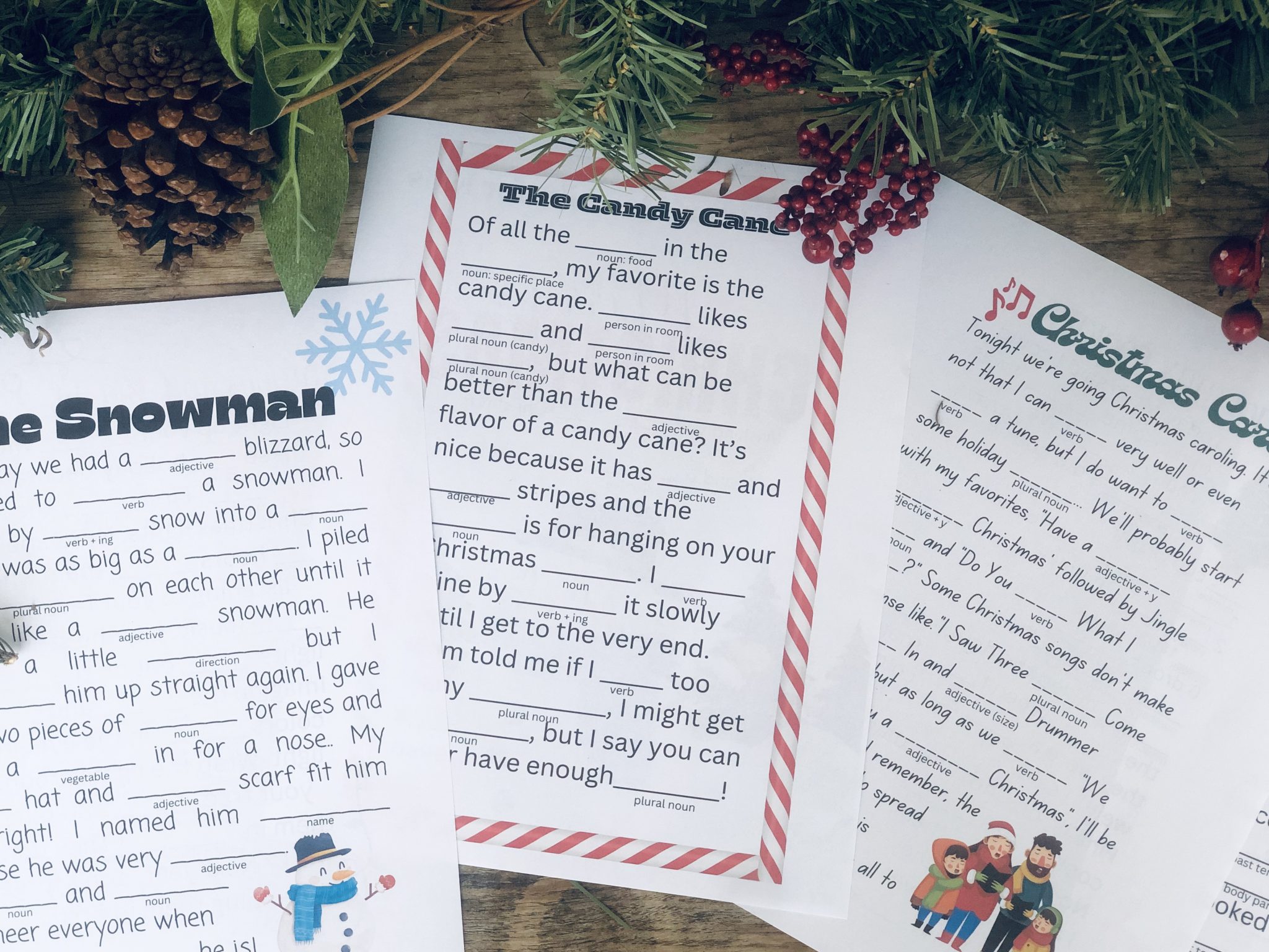10 Printable Festive Christmas Mad Libs For Kids - Our Life Homeschooling