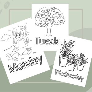 Days of the Week Free Printable Display and Coloring Sheets - Our Life ...