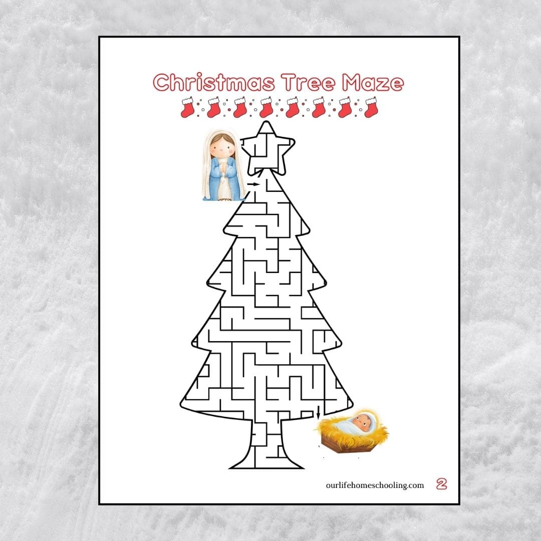 25-Day Countdown to Christmas FREE Activity Booklet - Our Life ...