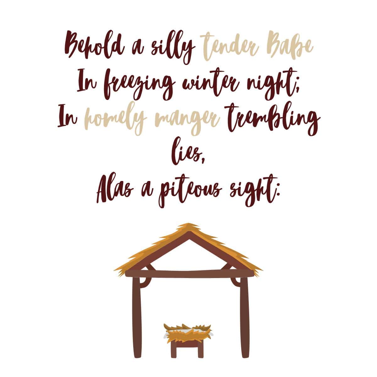 The 12 Days of Christmas Traditional Poems for Kids - Our Life ...