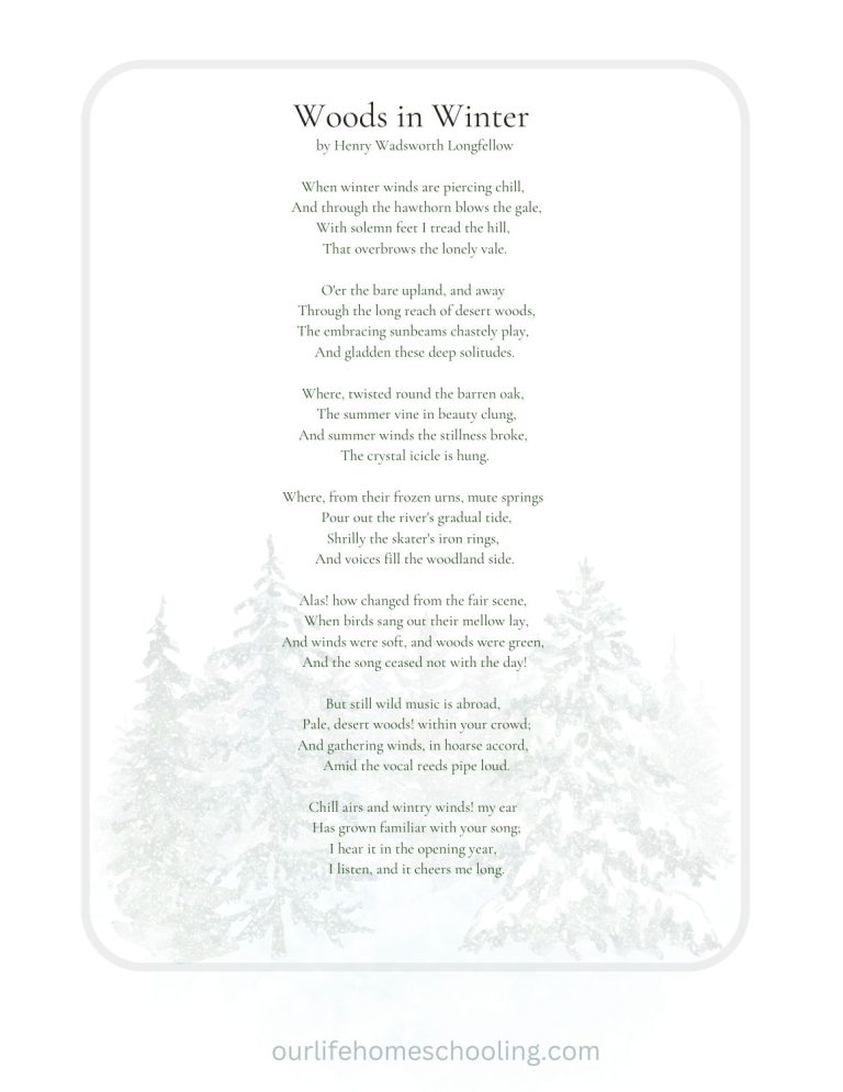 Heart-warming Winter Poems for Kids (FREE Printable) - Our Life ...