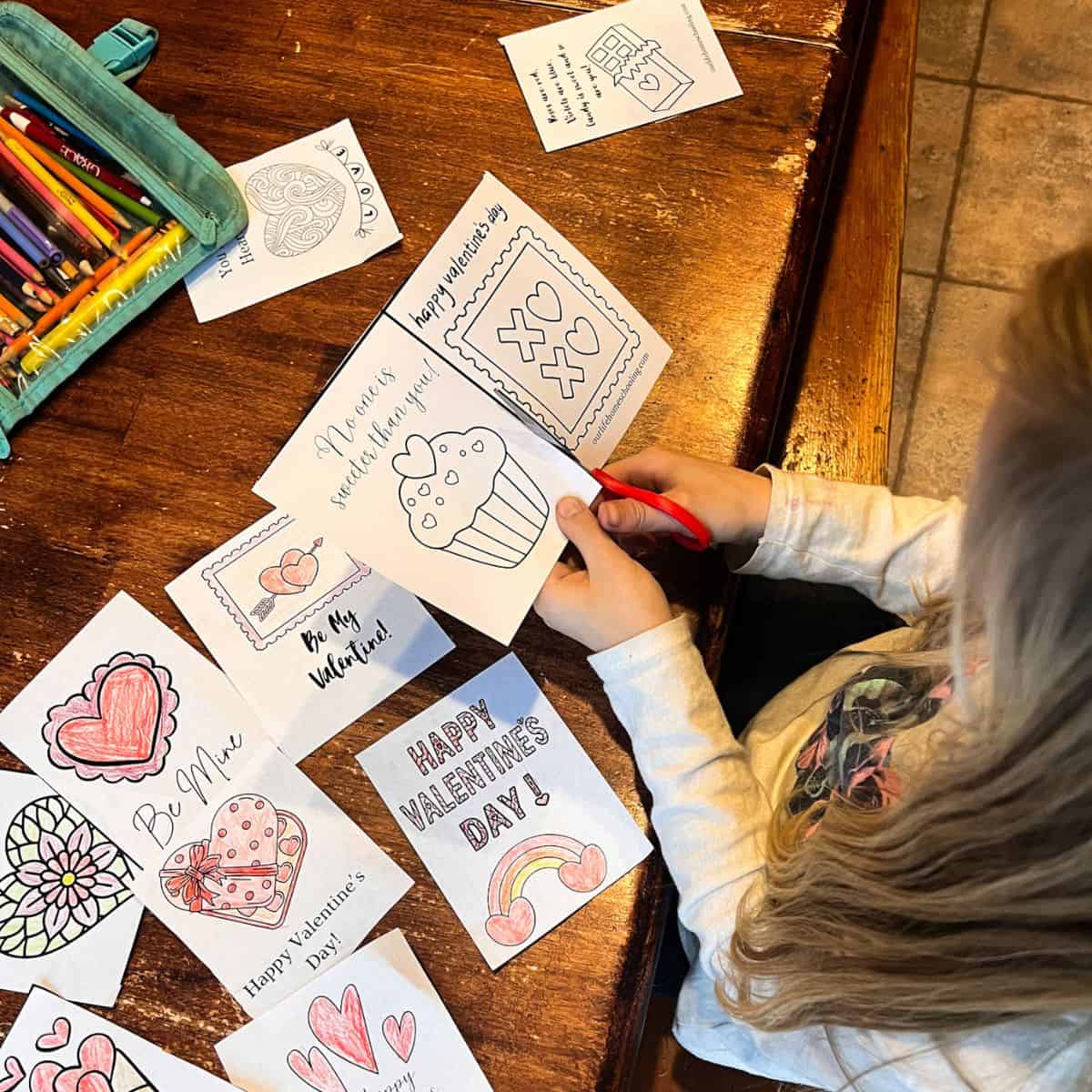 Printable Homemade Valentine's Day Cards for Kids - Our Life Homeschooling