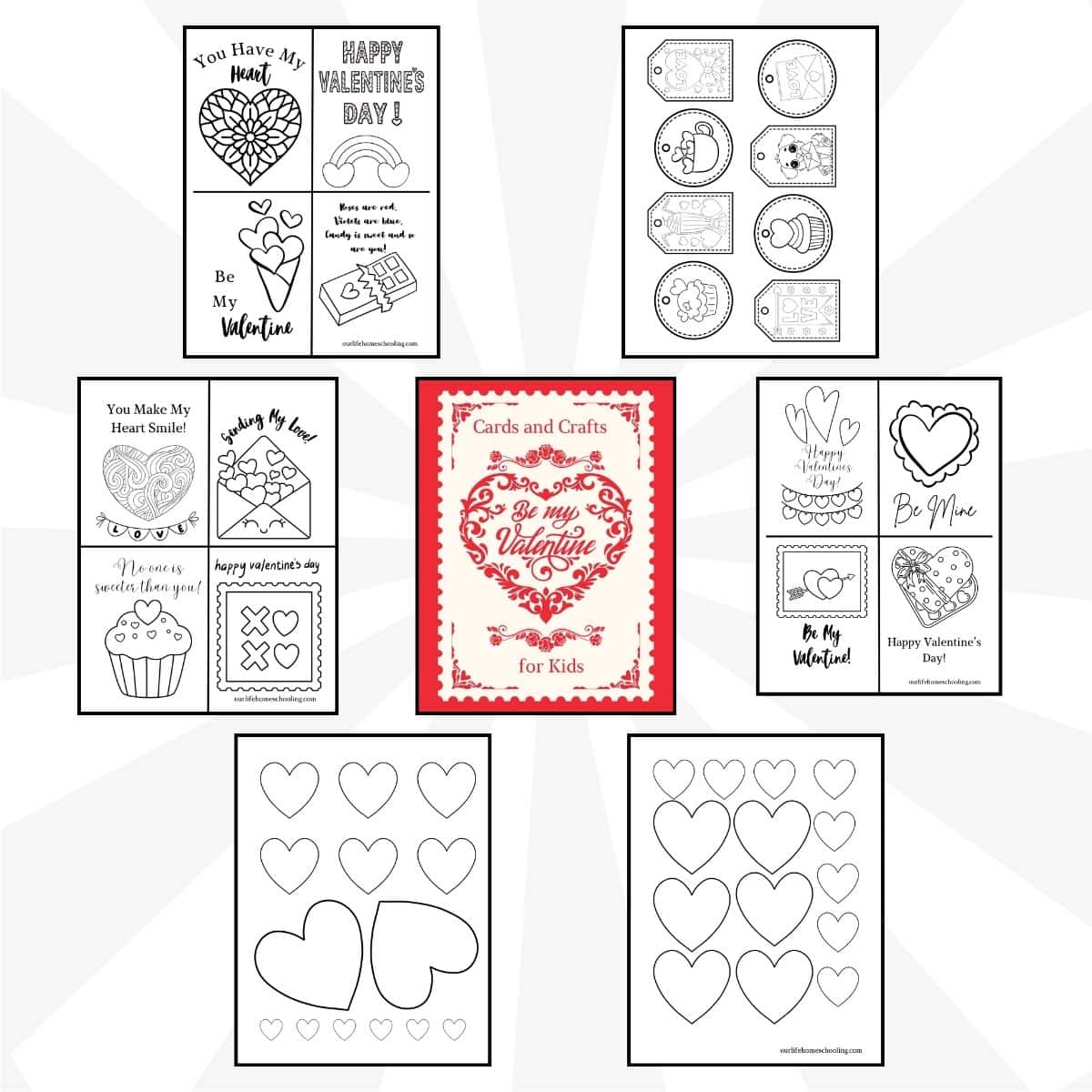 Printable Homemade Valentine's Day Cards for Kids - Our Life Homeschooling