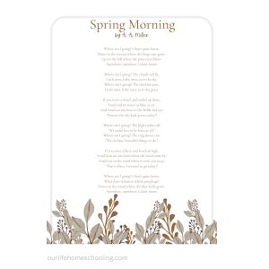 Beautiful Spring Poems for Kids (Free Printable) - Our Life Homeschooling