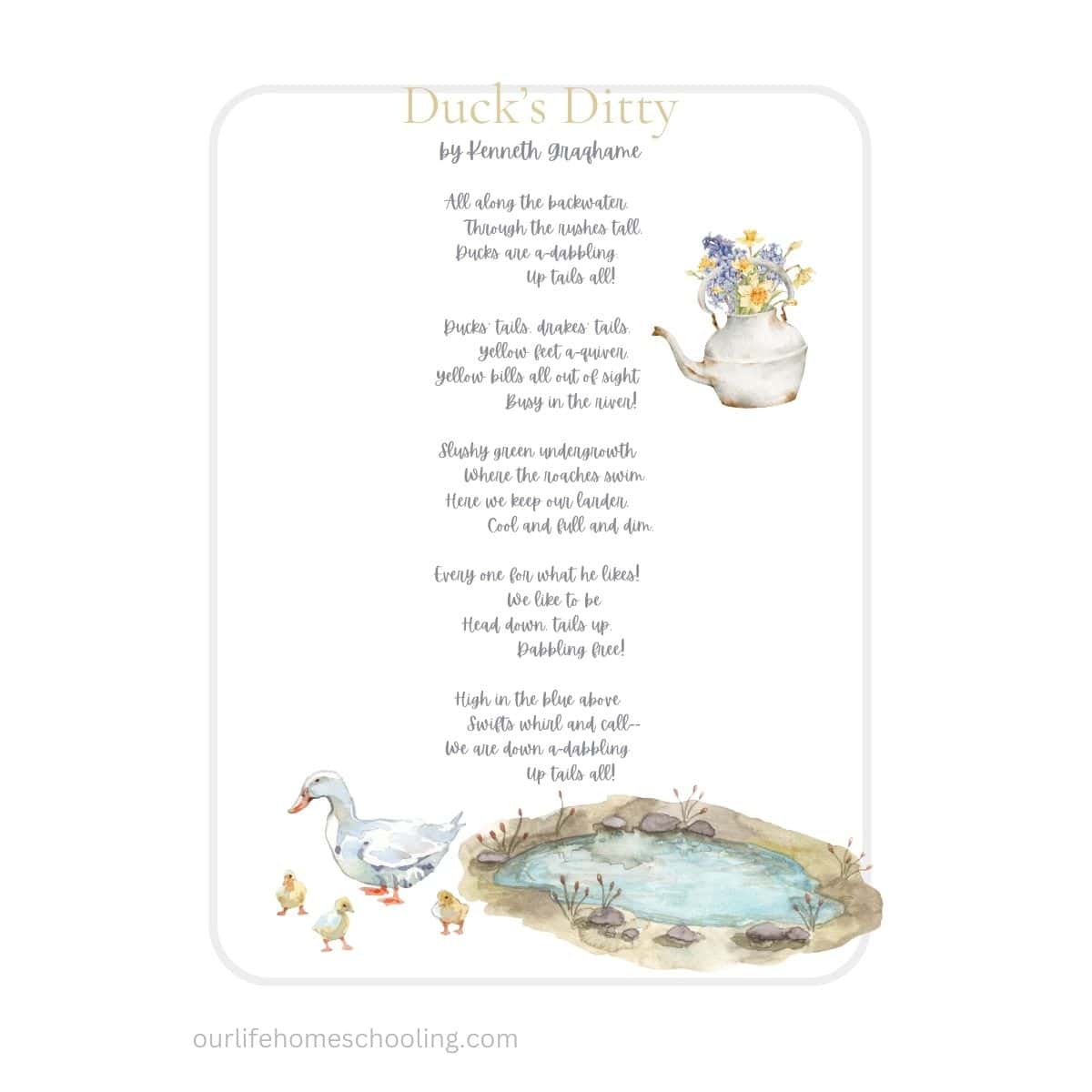 Beautiful Spring Poems for Kids (Free Printable) - Our Life Homeschooling