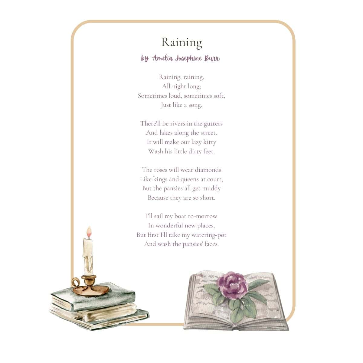 Beautiful Spring Poems for Kids (Free Printable) - Our Life Homeschooling