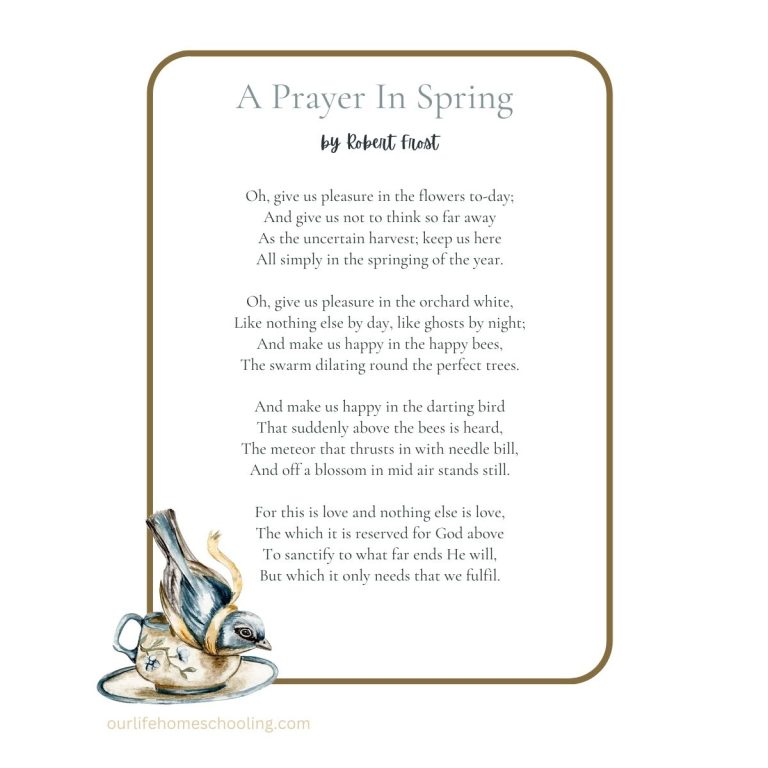 Beautiful Spring Poems for Kids (Free Printable) - Our Life Homeschooling