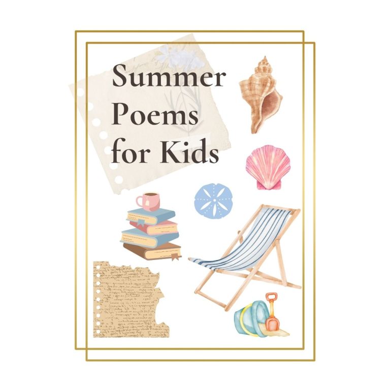 Lovely Summer Poems for Kids (Free Printable) - Our Life Homeschooling