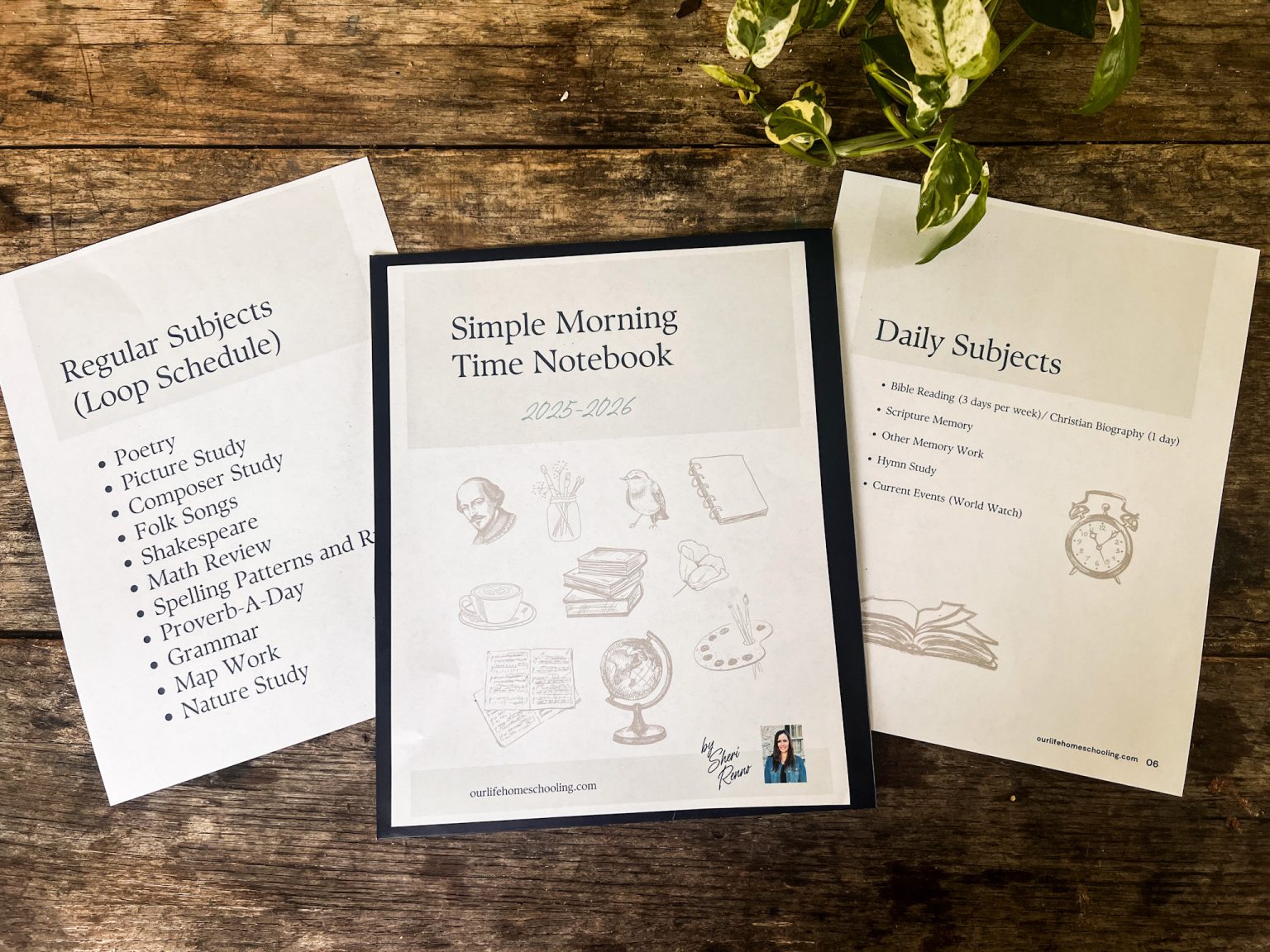- Our Life Homeschooling Simple Morning Time Notebook