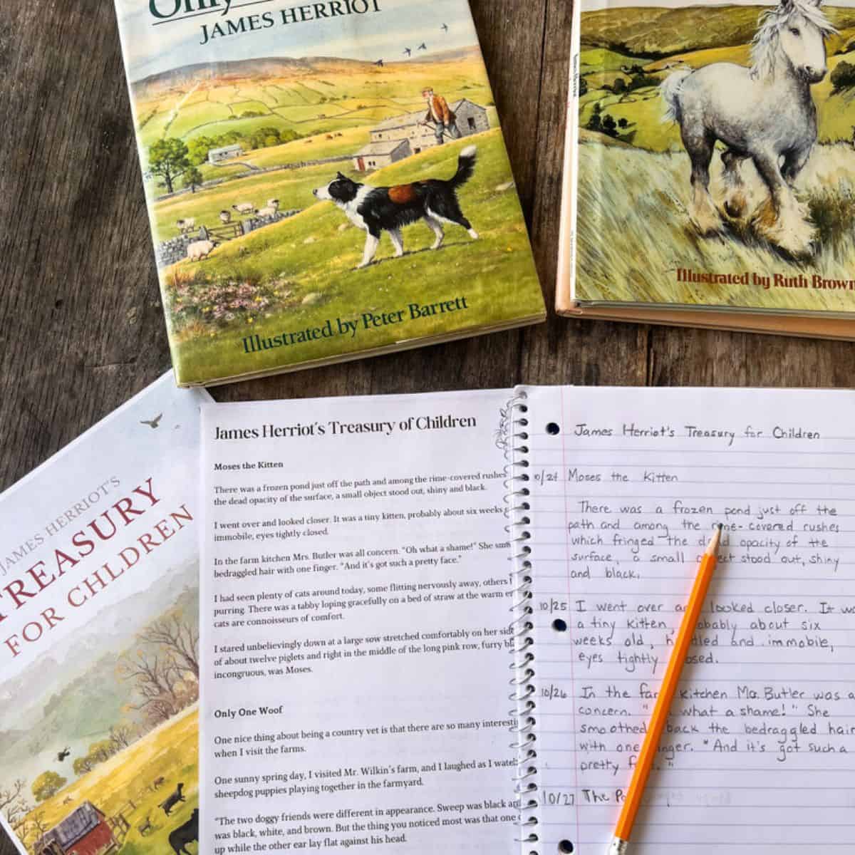 James Herriot's Treasury for Children Copywork (Free Printable) - Our ...